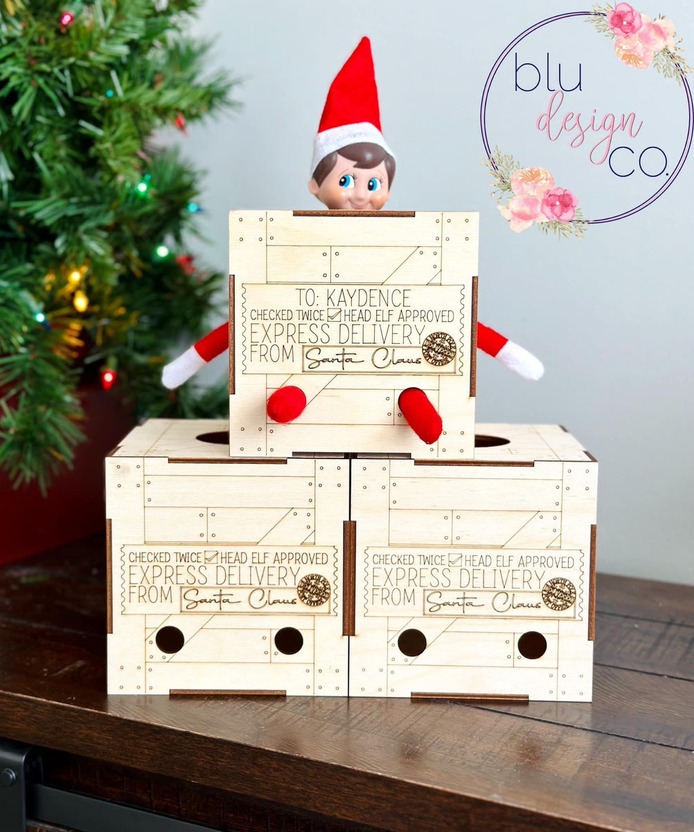 Personalized Elf Arrival Crate – Blu Design Company